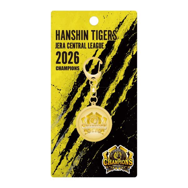 【発売日：2026年10月14日】■商品名：阪神タイガース JERA セ・リーグ 2026 優勝記念 刻印メダル金1点キーホルダー■メダルサイズ：31mmΦ■素材：黄銅、金メッキ■祝・阪神タイガース 2026年リーグ優勝！チームスローガン「...