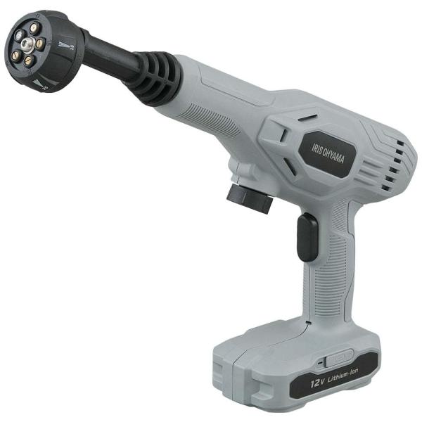 「商品情報」水道・電源不要の充電式ハンディウォッシャー。コンパクトで使い勝手も良く、狭い場所の掃除も楽々。屋内でも手軽に使えて、疲れにくい軽量タイプ。【吐出5パターン：5in1ノズル】ノズルを回すだけ。噴射角度を5通りに切り替えできる。【洗...