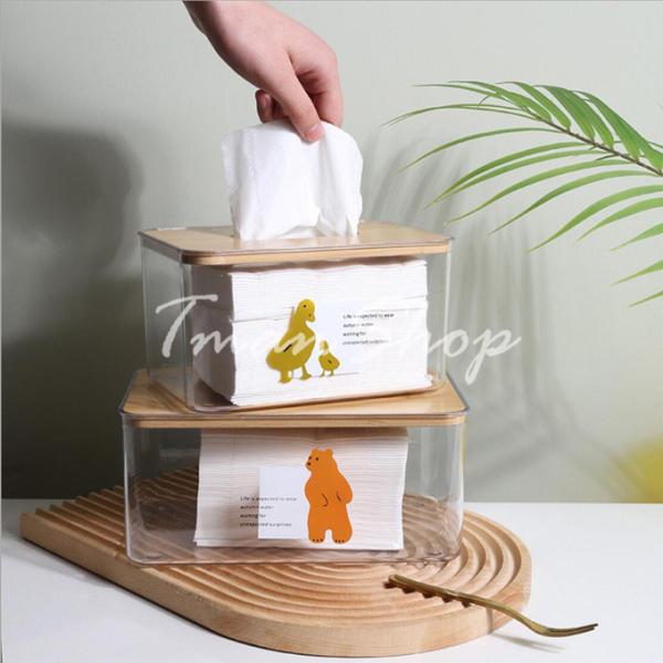 商品詳細■タイプ：ヒグマ　白熊　ダック　花■サイズ：S：18.5*12.5*10cmM：22*14*10cm■材質：PET  木透明な収納で、必要なものを簡単に見つけることができます。バスルーム、ダイニングルーム、キッチン、または家庭内のテ...