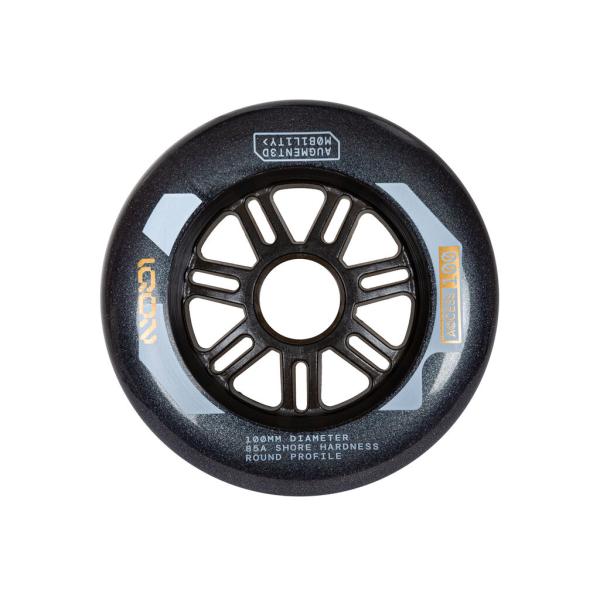 IQON ACCESS WHEEL 100MM / 85A /DARK GREYアクセス・ウィール・ダークグレー超反応性ポリウレタン製転がり抵抗減、路面状況が悪くても硬度85Aが和らげてくれます3個パック品番: 30300サイズ: 100M...