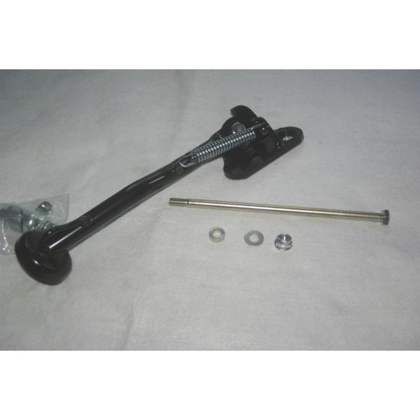 CT110ハンターカブ輸出仕様モデルに装着可能★強化サイドスタンドセットセット内容はニシモト　サイドスタンド　1個ホンダ純正　パーツカラー　1個ワッシャ　1個ナット　1個スイングアームピポットボルト　1本上記5点です。 CT110専用品では...