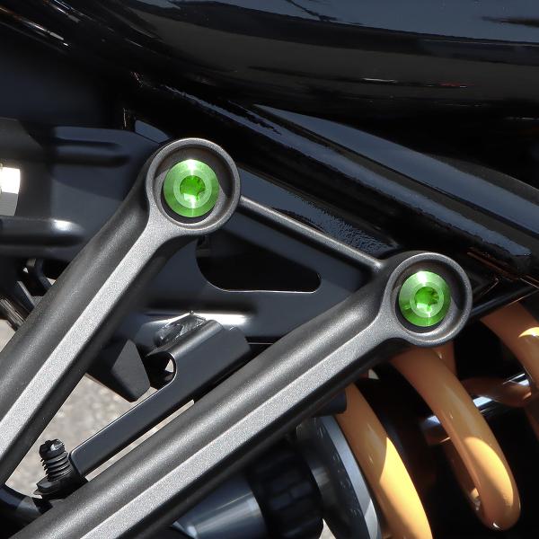 ■ブランド名：TECH-MASTER / テックマスター■商品番号：BS0013■商品名：Z900RS/CAFE リアステップ用 ボルトセット■適合車種：Z900RS/CAFE■数量：数量1で4本セット■材質：64チタン■商品カラー：グリー...