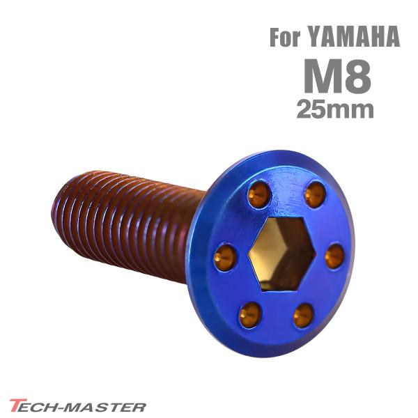 ■商品番号　TD0081■商品名　ブレーキディスク ローターボルト ヤマハ用 シンホールヘッド■数量　1個売り■材質　ステンレス■頭部穴形状　六角穴付き■商品サイズ　M8×25mm P1.25■ネジの長さ　25mm■適合車種　ヤマハ汎用。こ...