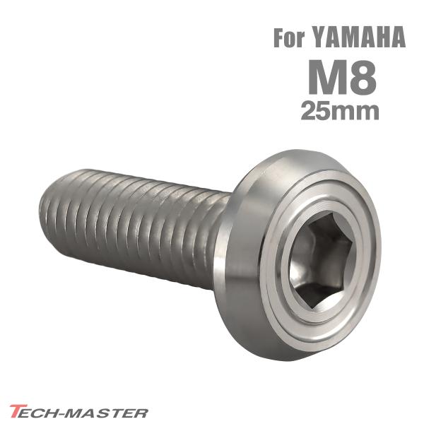 ■商品番号　TD0210■商品名　ブレーキディスク ローターボルト ヤマハ用 フラットヘッド マットタイプ■数量　1個売り■材質　ステンレス■頭部穴形状　六角穴付き■商品サイズ　M8×25mm P1.25 　※詳細サイズは画像参照■ネジの長...