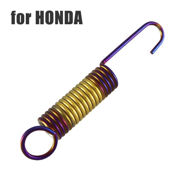 ■商品番号　TE0031■商品名　汎用 センタースタンドスプリング■数量　数量1で1個■商品サイズ　全長：105mm　※詳細サイは画像参照　※記載のサイズは平均値です。個体により誤差がございます。■商品カラー　ゴールド×焼きチタンカラー　　...