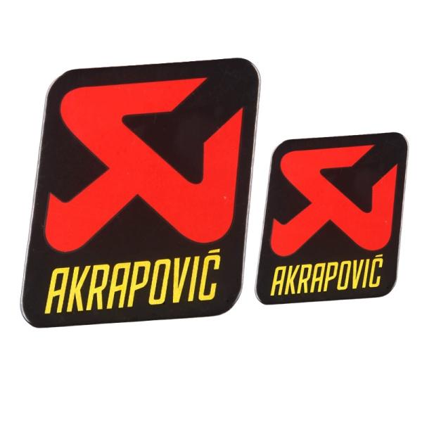 ◆◇即納品◇◆ ※14時までに決済を完了されたご注文は当日発送（日祝除く）【商品名】アクラポビッチ ステッカー AKRAPOVIC マフラーステッカー カーステッカー AK バイク エンブレム カスタム 大小【排気管にお勧め！】排気管ステッ...