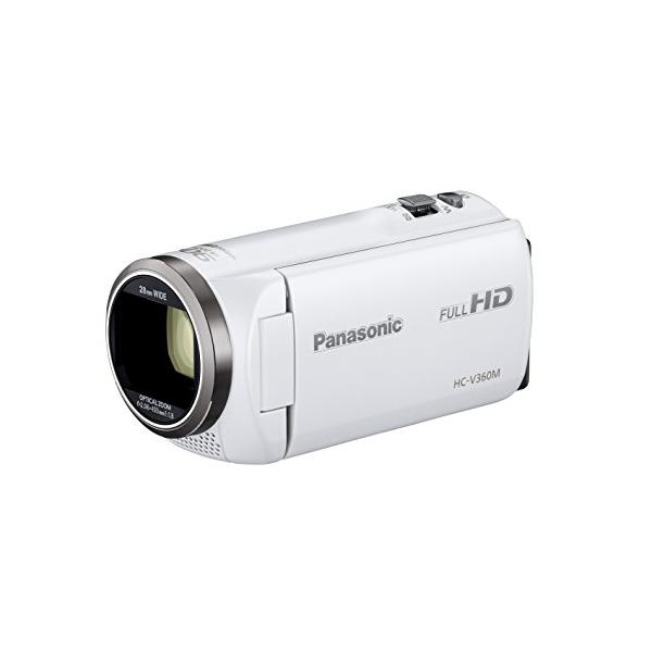 （中古品）パナソニック HDビデオカメラ V360M 16GB 高倍率90倍ズーム ホワイト HC-V360M-W【商品説明】※掲載されている商品の写真は代表写真となっておりますので、外箱、説明書、リモコン等は付属しない場合がございます。用...