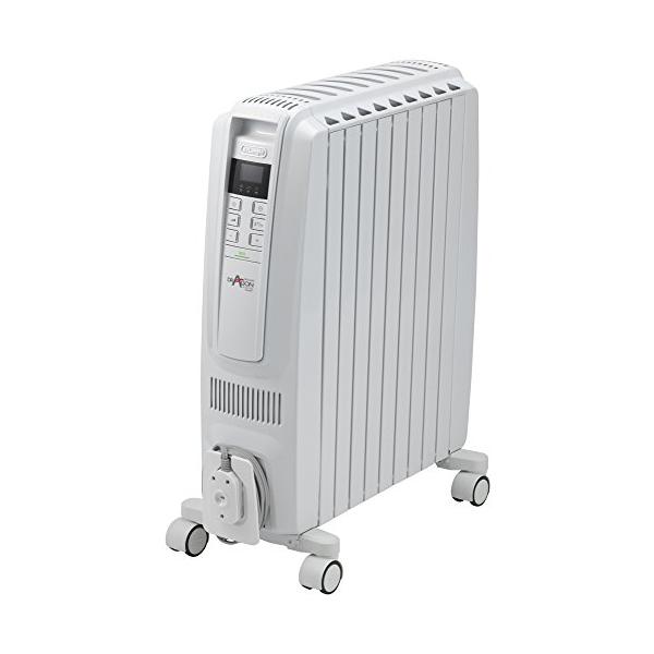 （中古品）デロンギ(DeLonghi) ドラゴンデジタル スマート オイルヒーター ピュアホワイト + ホワイトX字型フィン9枚 10~13畳用 QS【商品説明】※掲載されている商品の写真は代表写真となっておりますので、外箱、説明書、リモコ...