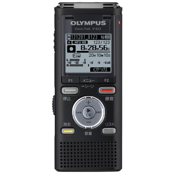 （中古品）OLYMPUS ICレコーダー VoiceTrek 8GB リニアPCM対応 MicroSD対応 BLK ブラック V-823【商品説明】※掲載されている商品の写真は代表写真となっておりますので、外箱、説明書、リモコン等は付属しな...