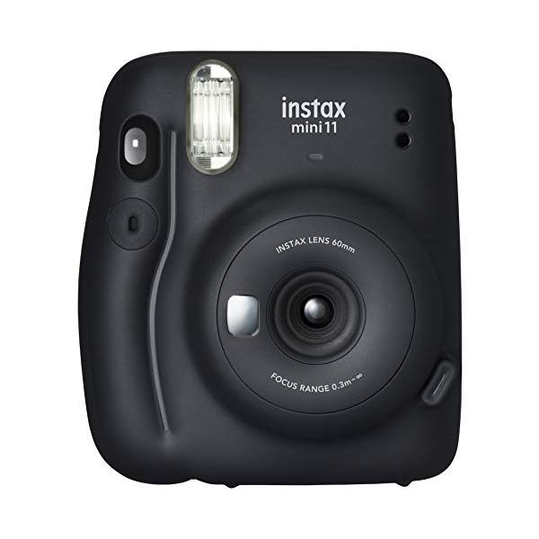 （中古品）富士フイルム(FUJIFILM) インスタントカメラ チェキ instax mini 11 チャコールグレイ INS MINI 11 GRA【商品説明】※掲載されている商品の写真は代表写真となっておりますので、外箱、説明書、リモコ...