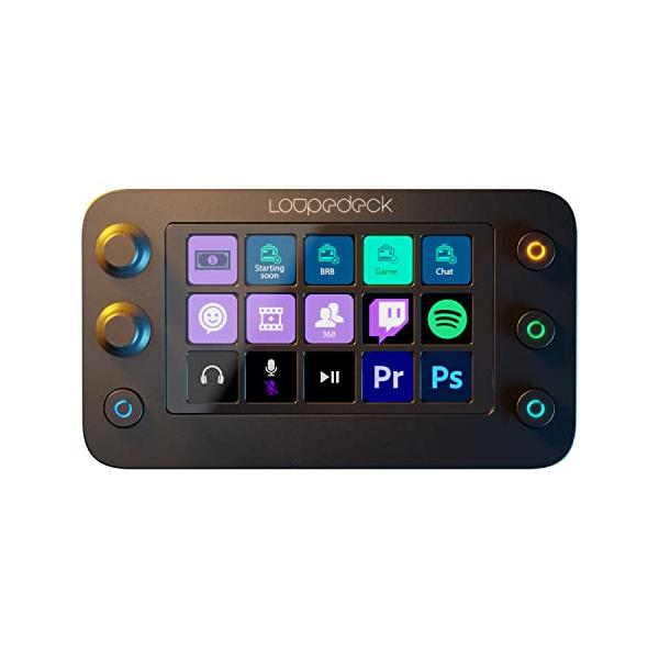 （中古品）Loupedeck Live S ? 日々のPC作業や配信、コンテンツ制作を効率化するカスタムコントローラ。LEDタッチスクリーンボタンと物【商品説明】※掲載されている商品の写真は代表写真となっておりますので、外箱、説明書、リモコ...