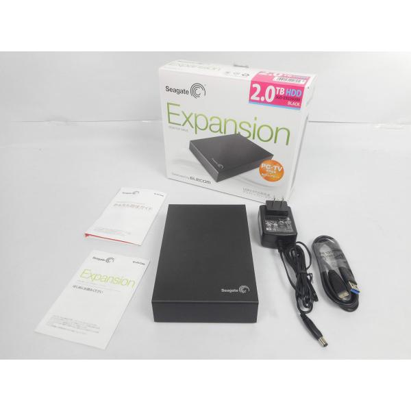 （中古品）Seagate Expansion Desktop Drive USB3.0 外付けハードディスク 2.0TB SGD-EX020UBK【商品説明】※掲載されている商品の写真は代表写真となっておりますので、外箱、説明書、リモコン等...