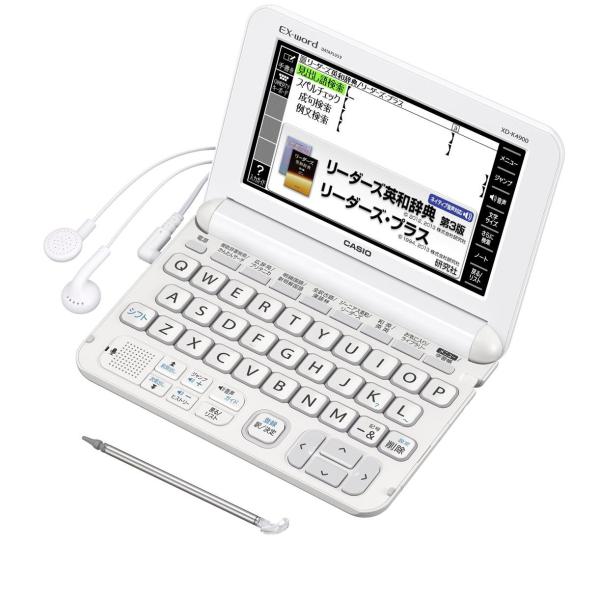 （中古品）カシオ 電子辞書 エクスワード 高校生英語強化モデル XD-K4900WE ホワイト【商品説明】※掲載されている商品の写真は代表写真となっておりますので、外箱、説明書、リモコン等は付属しない場合がございます。用途機能として最低限の...
