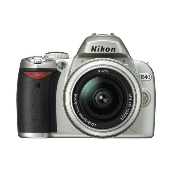 （中古品）Nikon デジタル一眼レフカメラ D40 レンズキット シルバー D40SLK【商品説明】※掲載されている商品の写真は代表写真となっておりますので、外箱、説明書、リモコン等は付属しない場合がございます。用途機能として最低限の付属...