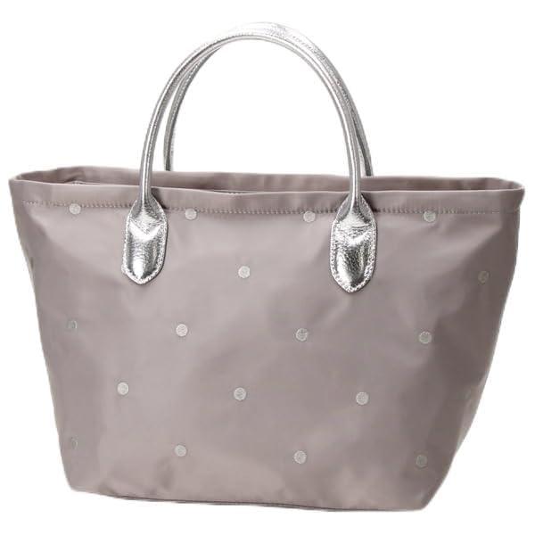 「商品情報」説明ペルケ perche / ナイロンドット刺繍2wayトート■デザイン＆ポイント本体がナイロンで軽く使いやすい2wayトートバッグ。付属に牛革を使い高級感をプラス。ナイロン生地に同色のドット刺繍がアクセントになっています。口元...