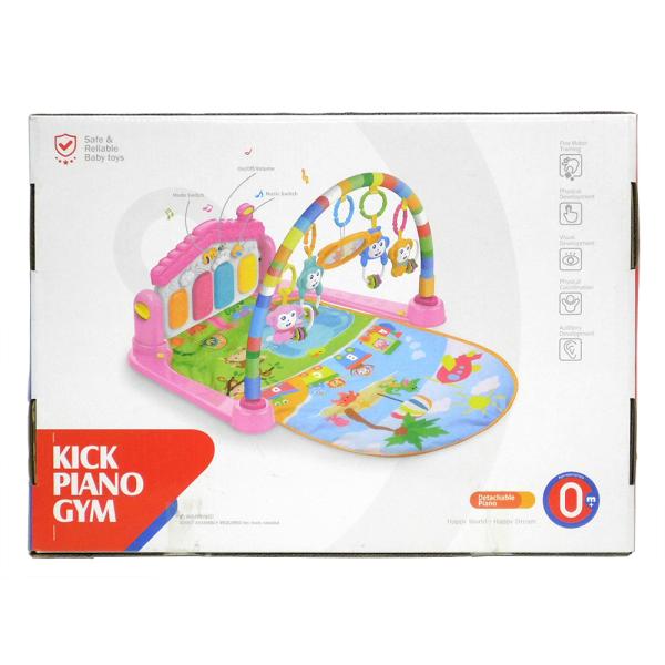 ベビージム プレイマット キックピアノジム ピンク ベビーピアノジム お誕生から36ヶ月頃まで WYSWYG【商品説明】赤ちゃんの五感を優しく刺激！いろいろな遊び方が出来るベビーピアノジム！●お誕生から36ヶ月頃まで成長にあわせて長く使える...