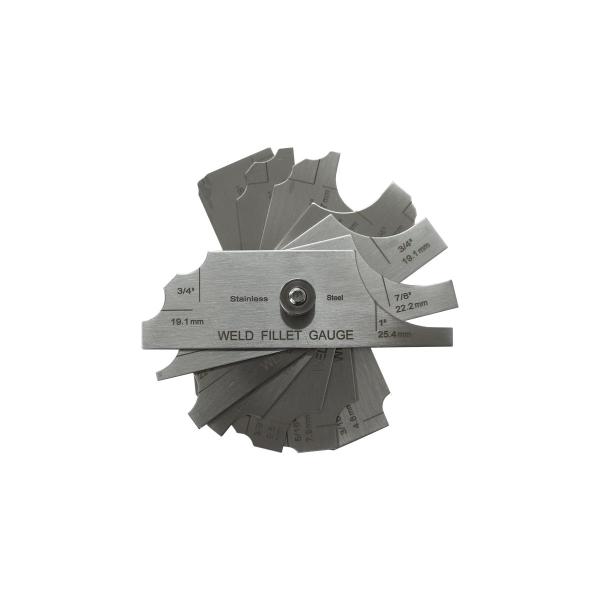 フィレット溶接ゲージ■入り数：1本溶接フィレットサイズを迅速かつ正確に測定ケース付きのため保管に便利！■材質：ステンレス厚みのあるデザインで変形しにくく耐久性があります。 ■用途：溶接、ボイラー、建設、造船、圧力容器、油田のパイプラインなど...