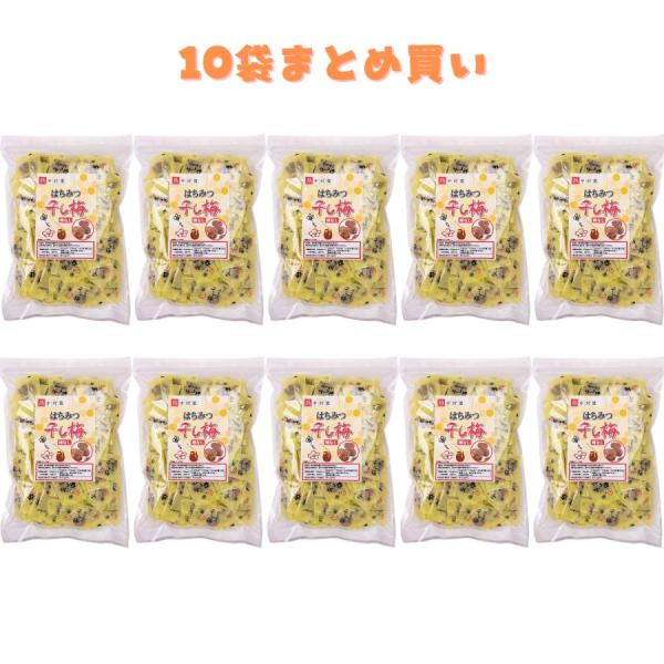 【１ケース（１０袋）まとめ買い応援セール】ランドアート オリジナル商品たくさん入ったお得なはちみつ干し梅甘酸っぱくて美味しいクエン酸で夏バテ防止塩分補給に最適ソフトタイプ[仕様]入数：500g袋入り×１０袋●100gあたりの栄養成分表示エネ...