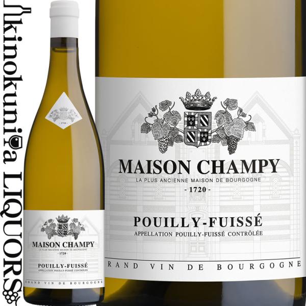 MAISON CHAMPY　メゾン・シャンピーPouilly-Fuiss〓　プイィ・フュイッセ色：白ワイン味わい：辛口ヴィンテージ：品名に記載産地：フランス ブルゴーニュ原産地呼称：ACプイィ・フュイッセ品種：シャルドネALC度数：13.5...
