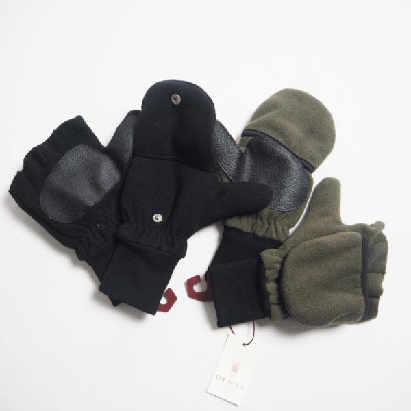 英国の老舗、DENTS / デンツのフリースグローブ。フィンガーレスとミトンの2スタイルをシーンによって使い分けることができます。裏起毛フリースを貼り合わせた二重仕立て、もっちりとした厚みでとても暖か。掌部分には滑り止めを兼ねたレザー調の当...