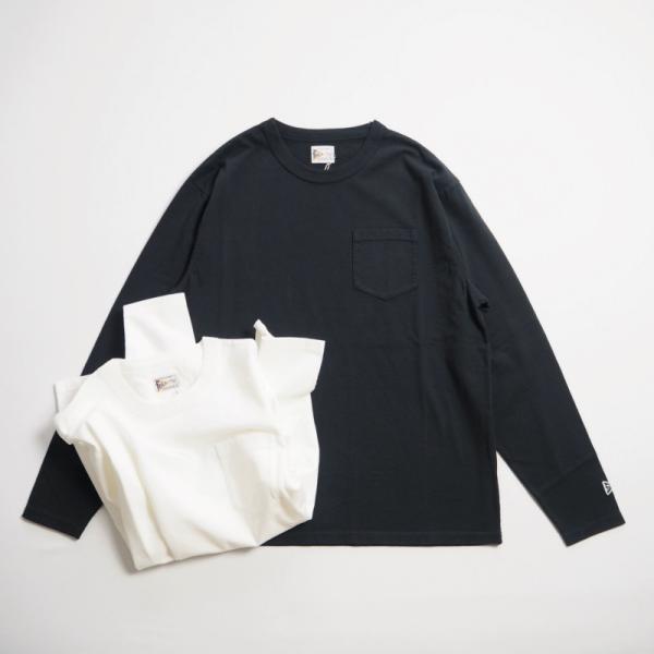 Felco / フェルコの長袖ポケットTシャツ、「18 SINGLE JERSEY L/S BINDER CREW NECK POCKET-T」。バインダーネックのクルーネック、7ozコットンジャージー素材。（ヘヴィウェイト寄りのミディアム...
