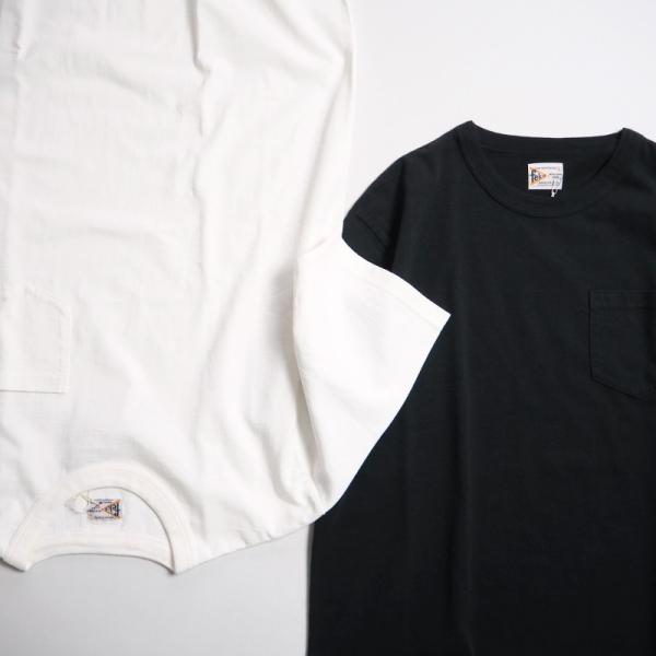 Felco / フェルコの半袖ポケットTシャツ、「S/S BINDER CREW TEE 7oz 16 SINGLE RUFFY JERSEY」。バインダーネックのクルーネック、7ozラフィコットンジャージー素材。（ヘヴィウェイト寄りのミデ...