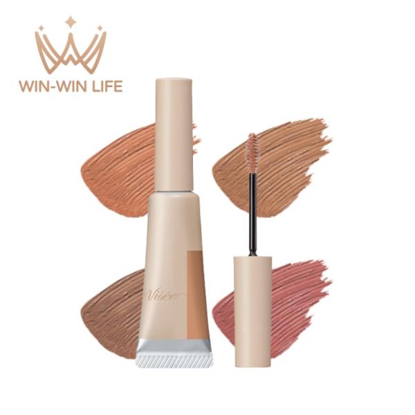 綿毛のようにふんわり柔らかで立体的な眉に！ひと塗りでカラーリングしたような眉を叶える、高発色アイブロウマスカラ。【色のご案内】★BR-1 アプリコットベージュ：明るい黄みの髪色に★BR-2 ナチュラルブラウン：やや明るめ〜やや暗めの髪色に★...