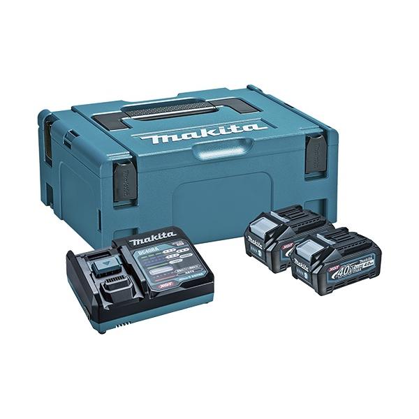 40Vmax専用マキタ独自の「スマートシステム」搭載、ハイパワー・長寿命・高耐久を実現したLi-ion 40Vmaxリチウムイオンバッテリ『IP56』にも対応※した防じん・防水性能【セット品内容】・リチウムイオンバッテリBL4040(4.0...