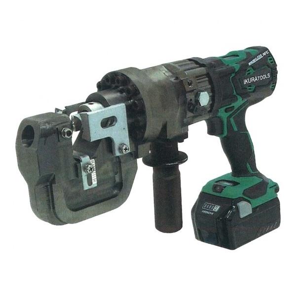 業界初36V搭載パンチャー100Vに負けない圧倒的なハイパワーハイブリッド完全複動普段はばねの力で戻るからスピーディ＆省エネ噛み込み時は油圧ので戻るからスムーズ＆ストレスなしクイックガイド付新型ストッププレートクイックガイドで位置合わせが素...