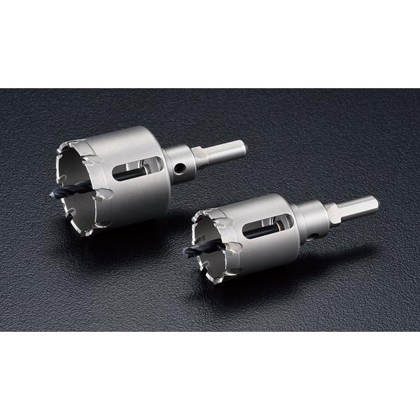 パイプ・ステンレス対応【特長】・安全ストッパー(ツバ)を排除し、貫通作業に最適。(口径18mm以上)・ハードな使用にもチップ飛びしにくい３枚組刃を採用。・35mmの有効長により、厚鋼板から厚肉金属パイプ等の曲面穿孔も可能。【被削材】・最適：...