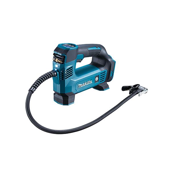 吐出量が約20％アップした18V仕様。作業スピード向上。  空気圧を簡単設定　最高圧力830kPa・単位切替えボタン空気圧の単位を切替可能bar/kPaに対応。・空気圧表示パネル設定した空気圧で自動停止。・マイナスボタン空気圧の設定値を減ら...