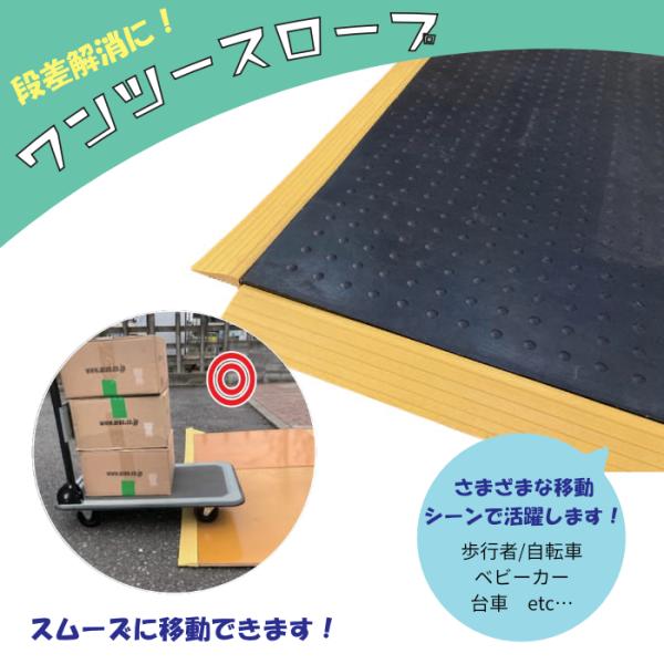 【商品特徴】○9mm〜15mmの段差解消に最適です。○コンパネは9mm・12mmに対応。○設置面にもすべり止め加工があり、通過がスムーズに行えます。○ハサミ・カッター等でカット可能なため、お好みの長さで使用できます。※設置状況に応じて、テー...