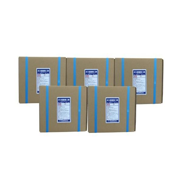 【商品名】ポリ鉄【内容量】20kg×5本【発売元】深江商事株式会社【仕　様】外観：赤褐色の液体比重（20℃）：1.45〜1.49粘度（20℃）：10〜30cpsPH（1W／V％）：2以上全鉄（T-Fe）：11％以上