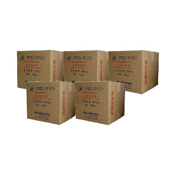【商品名】アロンクリン【内容量】20kg×5【成　分】次亜塩素酸ナトリウム：有効塩素濃度　12％以上【用　途】紙、パルプ、繊維の漂白、上下水道・プール・浴槽等の殺菌【メーカー】東亜合成株式会社