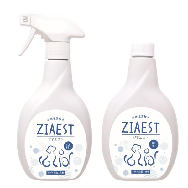 【商品名】ジアエスト 400ml＋ジアエスト 付替え用 400ml【内容量】本体 400ml＋付替え用 400ml【原材料】次亜塩素酸水【製　法】混合法【塩素濃度】200ppm以上（製造時）【液　性】弱酸性(ph6±0.5) (製造時)【消...