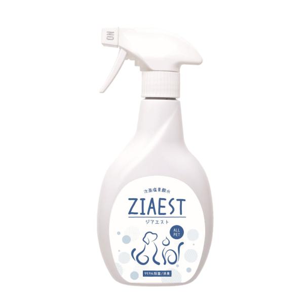 【商品名】ジアエスト【内容量】400ml【原材料】次亜塩素酸水【製　法】混合法【塩素濃度】200ppm以上（製造時）【液　性】弱酸性(ph6±0.5) (製造時)【消費期限】底面記載【原産国】日本【販売元】ペッツバリュー株式会社【商品特長】...