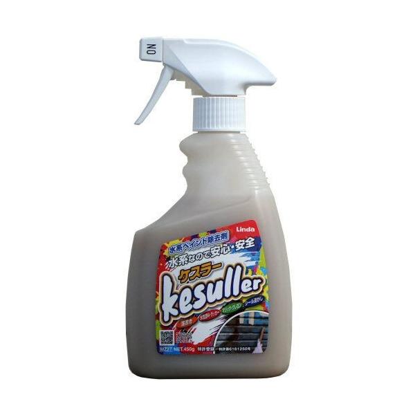 【商品名】ケスラー kesuller 水性ペイント除去剤【内容量】450g【成　分】ジエチレングリコールモノブチルエーテル、トリエタノールアミン、増粘剤【用　途】水性塗料・ラッカー・マジックの除去、シール剥がし【液　性】中性【特　許】第61...
