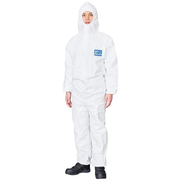 型番P3040仕様・特徴水分や油に強い、防水透湿フィルム採用しました。ポリプロピレン不織布に透湿性のある特殊ポリエチレンフィルムをコーティングした素材は、耐粉塵、ウイルスバリア性に高い効果を発揮します。試験内容《ＪＩＳ　Ｔ　８１１５　適合品...