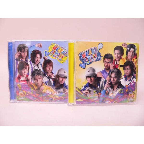 ＣＤ「ミュージカルテニスの王子様 WE ARE ALWAYS TOGETHER」TUPE A・Bセットです。どちらも歌詞カード・DVD付きです。帯無し、ケースに傷みがあります。中古品。 ＜送料参考データ＞・外寸：約１２５ミリ×１４２ミリ×１...