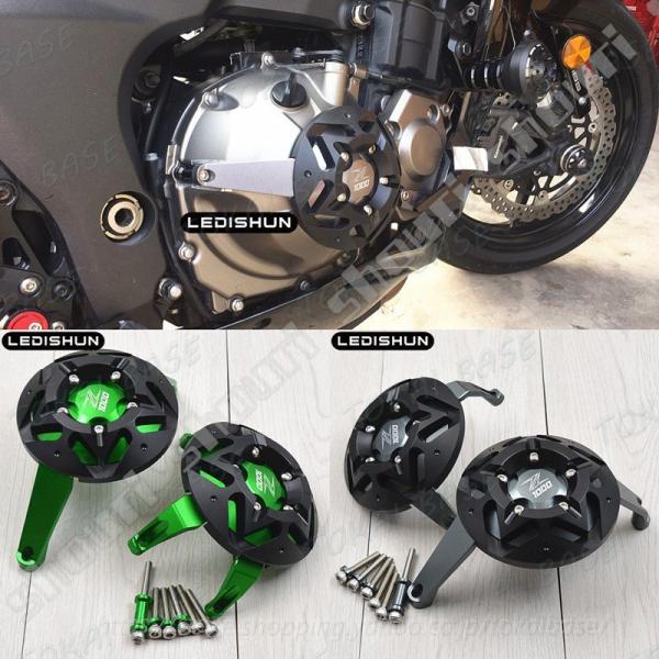 適合車種：カワサキZ1000 2010-2019Kawasaki Z1000SX 2010-20191.completeフレーム保護6061-T6の取付ベースはアルミ合金が破損や変形が衝撃強すぎる中事故、このように深刻な損害からフレームを保...