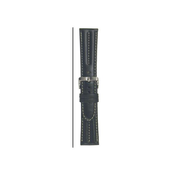 バンビ 「BAMLET（バンレット）」 時計用ベルト 20mm 牛革（ブラック）QC47AS牛革ブラックサイズ：20-18抗菌防臭撥水