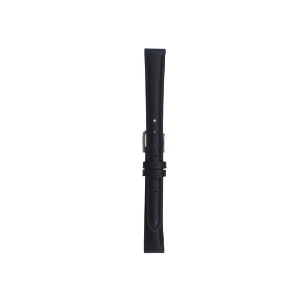 バンビ 「BAMLET（バンレット）」 時計用ベルト 10mm 牛革（ブラック）QCM01A-F牛革型押ダークブラウンサイズ：10-8ステンレス美錠裏ラバー隠しミシン抗菌防臭