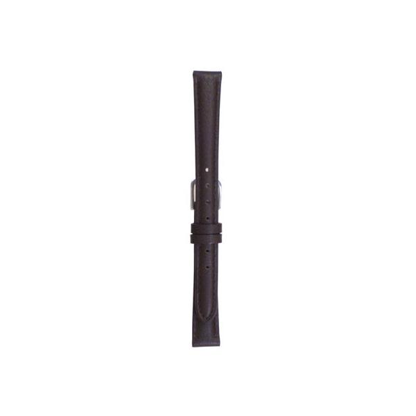 バンビ 「BAMLET（バンレット）」 時計用ベルト 10mm 牛革（ダークブラウン）QCM01B-F牛革型押ブラウンサイズ：10-8ステンレス美錠裏ラバー隠しミシン抗菌防臭