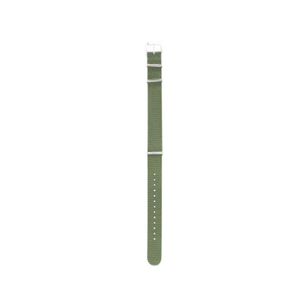 バンビ 「BAMLET（バンレット）」 時計用ベルト 18mm ナイロン（オリーブ）QG011OP・材質　ナイロン・色　　オリーブ・サイズ　18mm