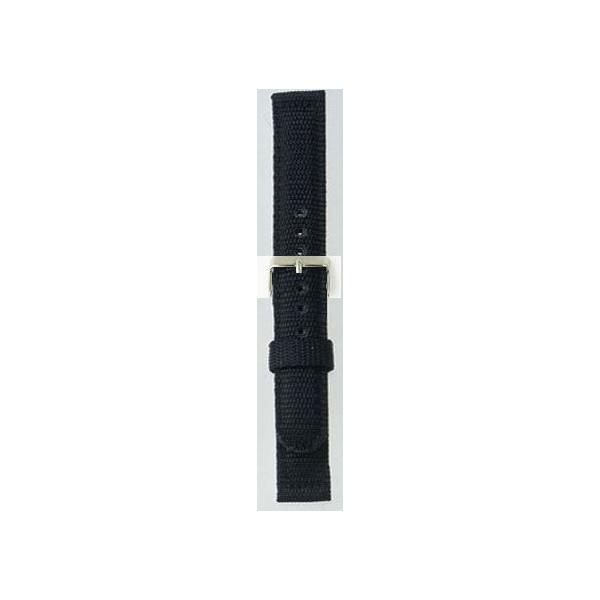 バンビ 「BAMLET（バンレット）」 時計用ベルト 18mm ナイロン（ブラック）QG21AP・材質　ナイロン・色　　ブラック・サイズ　18mm
