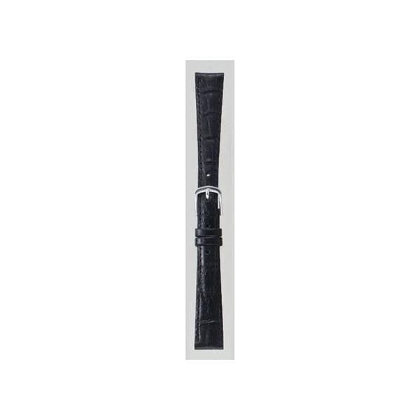 バンビ 「BAMLET（バンレット）」 時計用ベルト 14mm 牛革型押（ブラック）QK15AL牛革型押ブラックサイズ：14-12抗菌防臭揆水