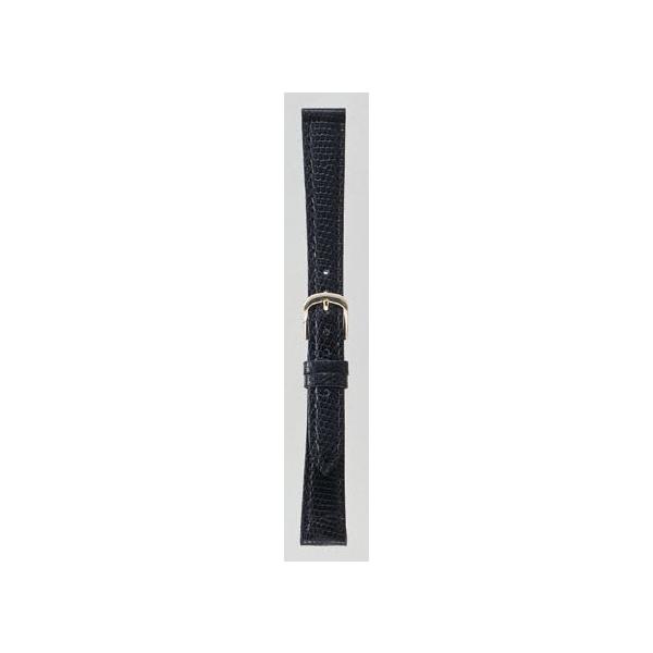 バンビ 「BAMLET（バンレット）」 時計用ベルト 13mm トカゲ革（ブラック）QT04AJトカゲ革ブラックサイズ：13-10抗菌防臭撥水