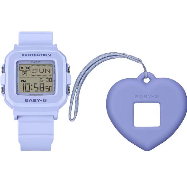好みに合わせて使い方が楽しめる「BABY-G＋PLUS」シリーズから、ハート型の時計ホルダーのポップなモデルです。手首に着けるだけでなく専用ホルダーにセンターケースをセットすれば、ユニークなチャームとしても活躍します。時計本体・ホルダー共に...