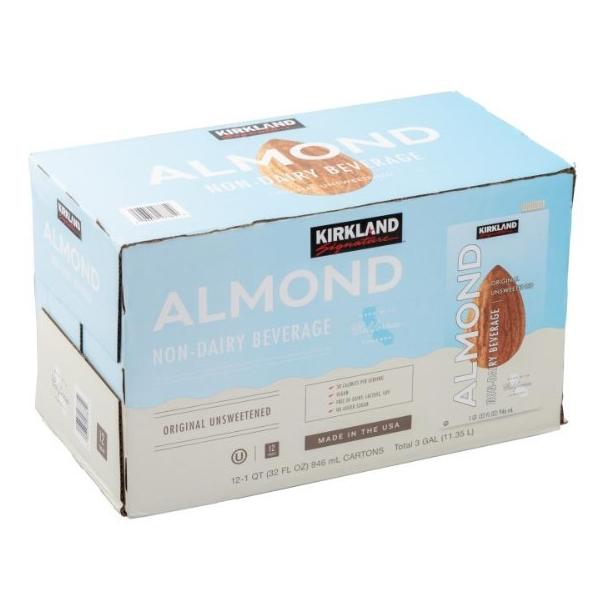 糖分無し、乳成分無しのアーモンド飲料。舌触りが良く飲みやすいアーモンドの風味が癖になる美味しさです。シリアルをお召し上がりの際に、普通のミルクの代わりとしてもお使いいただけます。カークランドシグネチャーアーモンド飲料無糖、乳成分無し内容量：...