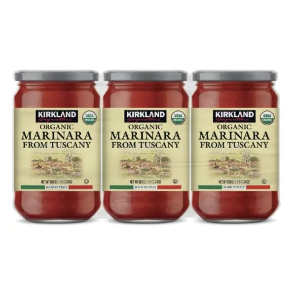 カークランドシグネチャー オーガニックマリナラソース トスカーナはトスカーナ産のトマトとトスカーナPGIエクストラバージンオリーブオイルを含む6つの材料を使用してシンプルなレシピで作られました。パスタ、ピザやスープなどにすぐ使用することが出...